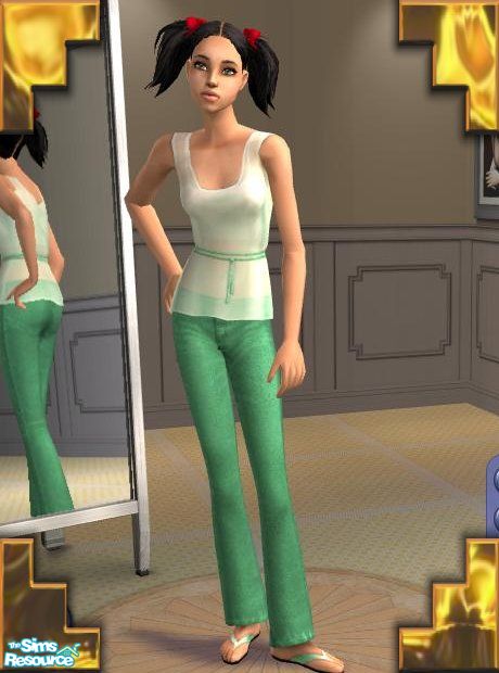 The Sims Resource | Green Outfit