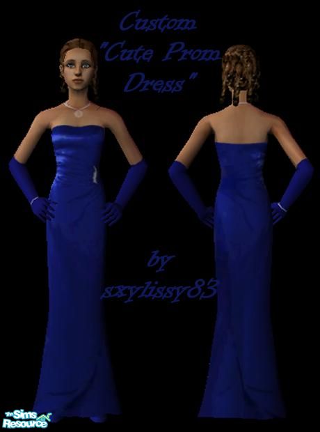 The Sims Resource | Custom "Cute Prom Dress"