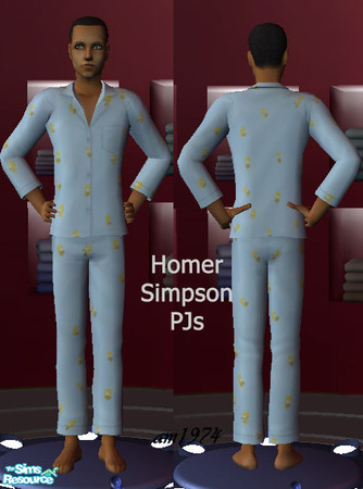The Sims Resource | Homer Simpson Pjs