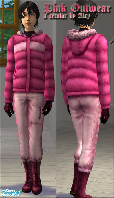 The Sims Resource | Pink Outerwear