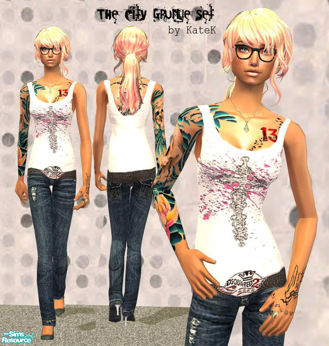 The Sims Resource - City grunge set - 5fe56e35 Kkk3