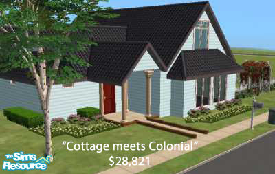 The Sims Resource | "Cottage Meets Colonial"
