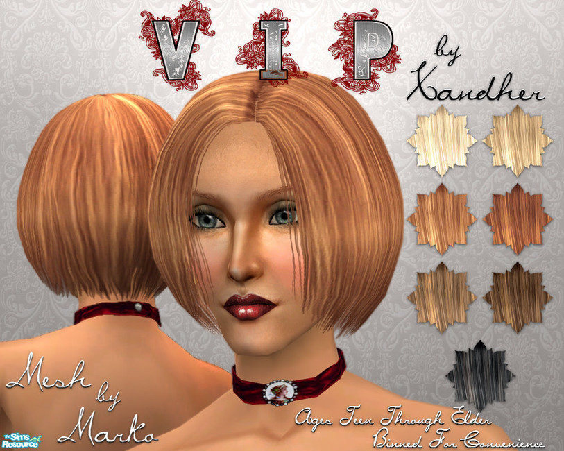 The Sims Resource - V.I.P. Hair Collection