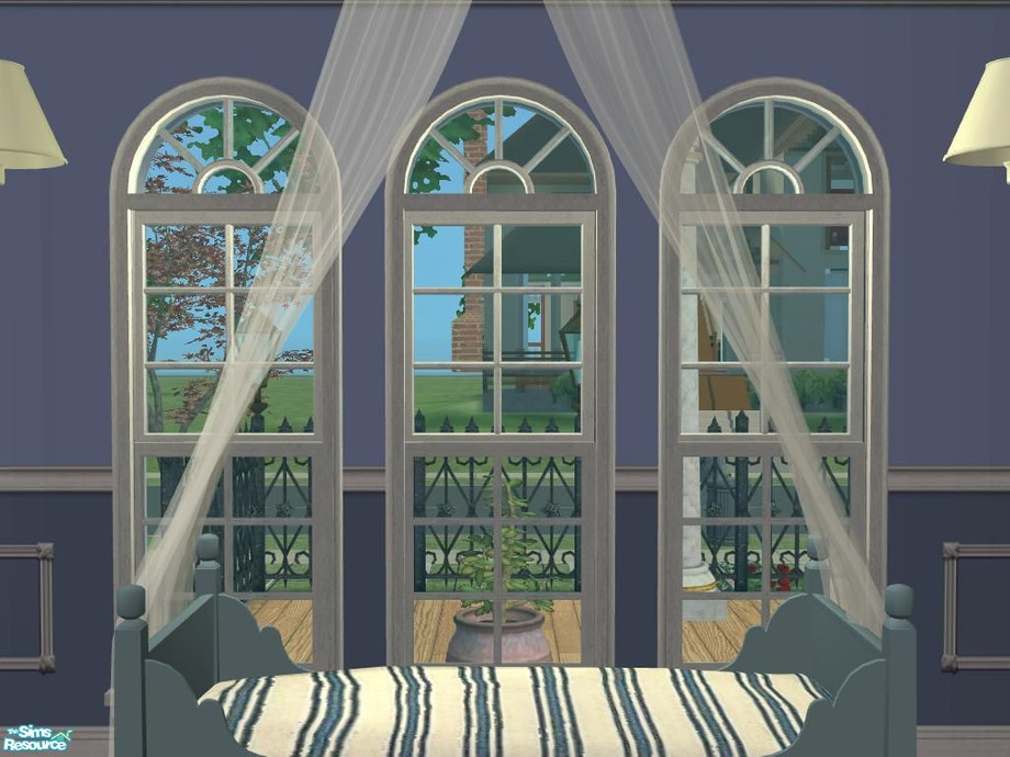The Sims Resource | PB Daybed blue - Canopy
