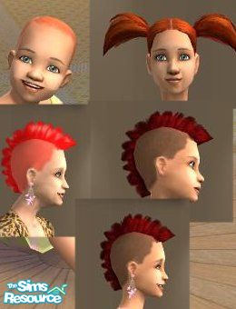 The Sims Resource - Punk hair