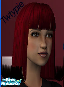 The Sims Resource | Red Flipped Hair