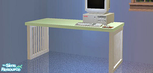 The Sims Resource - Modern Mission Bay Office - Black Two Tile Desk