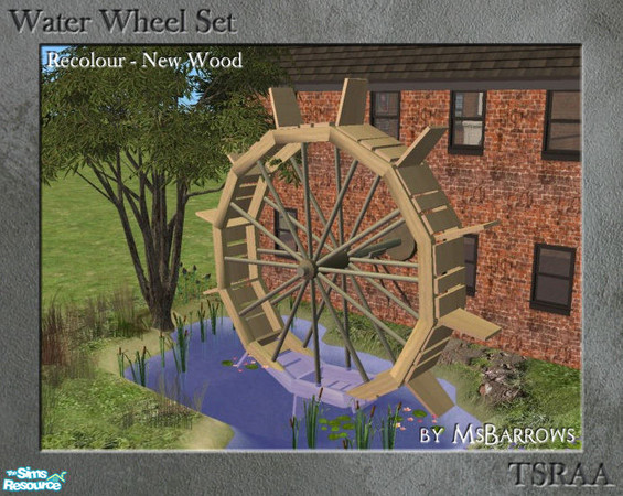 The Sims Resource - Water Wheel - New Wood