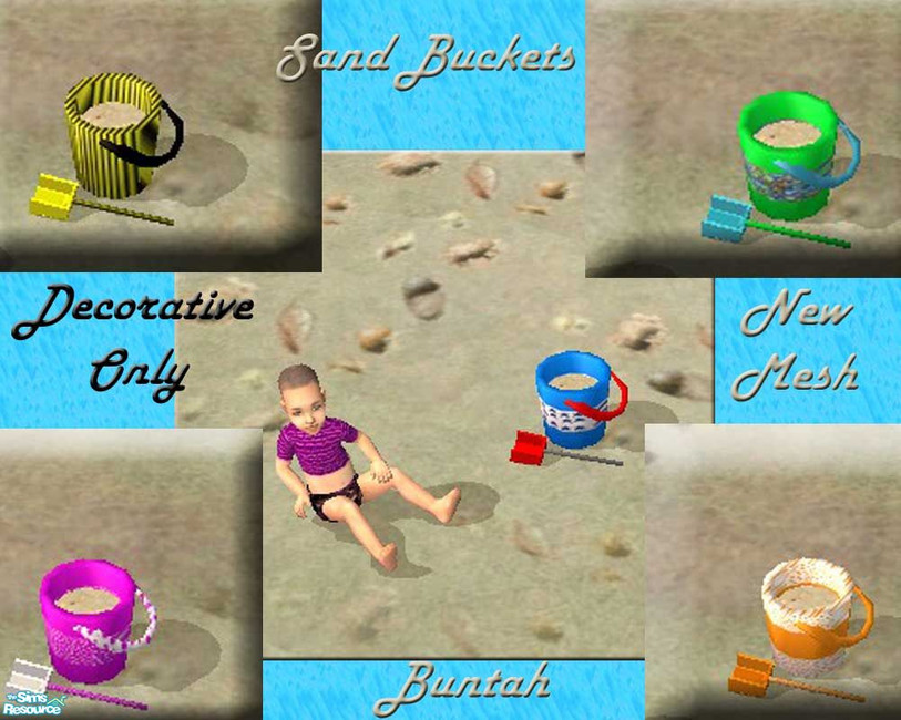The Sims Resource - Sand Buckets