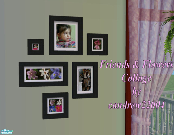 The Sims Resource | Friends & Flowers Collage