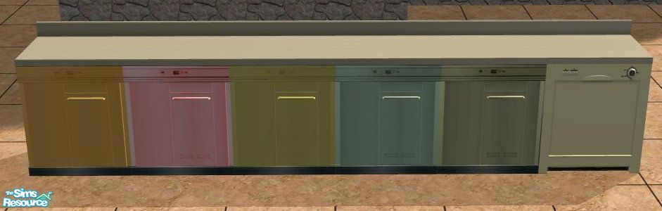 The Sims Resource - "Cheap" Kitchen Set Recolor