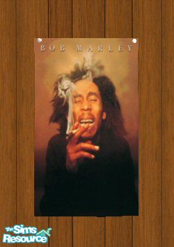 The Sims Resource | Bob Marley poster