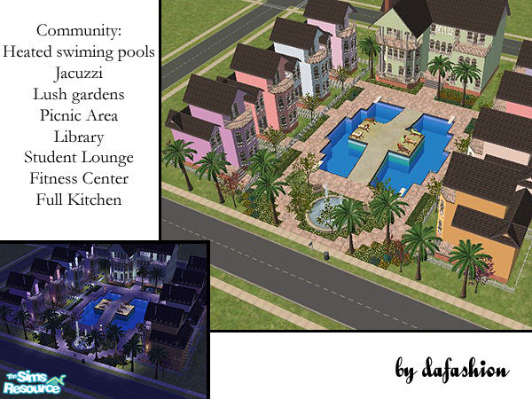 The Sims Resource | Chi Chi Sorority House - San Francisco C
