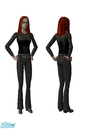 The Sims Resource - Snake Skin Pants