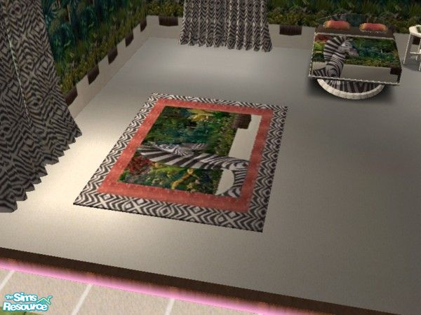 The Sims Resource | Madagascar Marty rug set