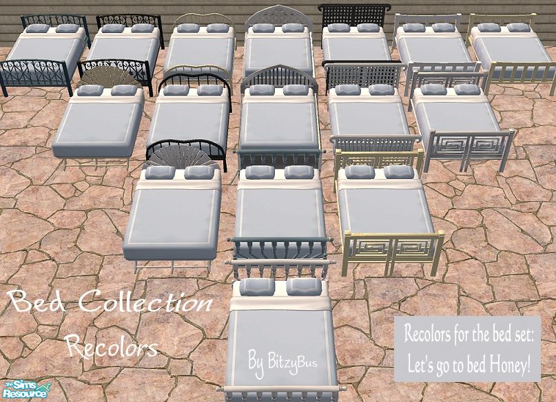 The Sims Resource | Bed Collection Recolors