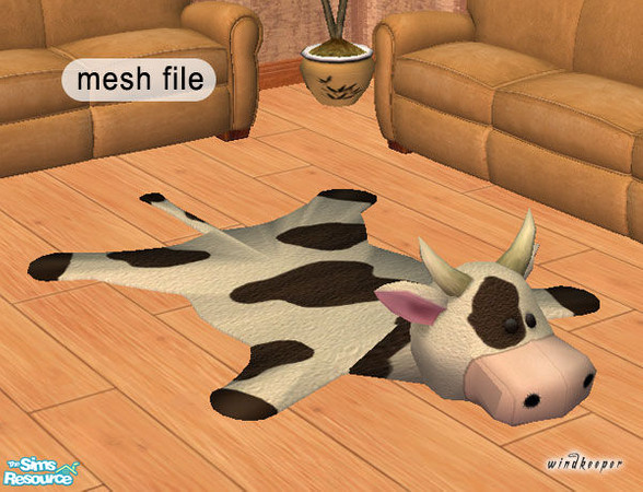 The Sims Resource - Evil mascot skin rug