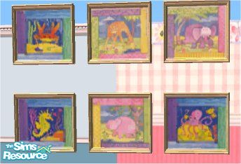 The Sims Resource - Watercolor painting in Variety