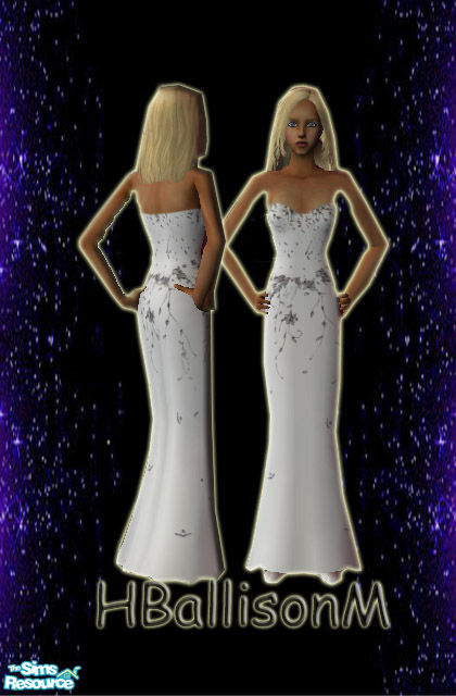 The Sims Resource - Studded Prom Dress