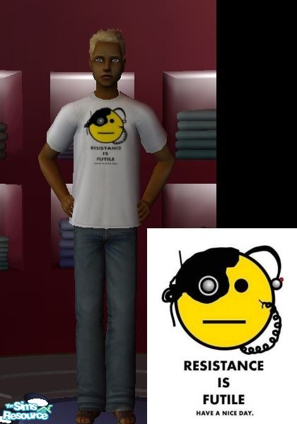 The Sims Resource - Smiley Borg t-shirt