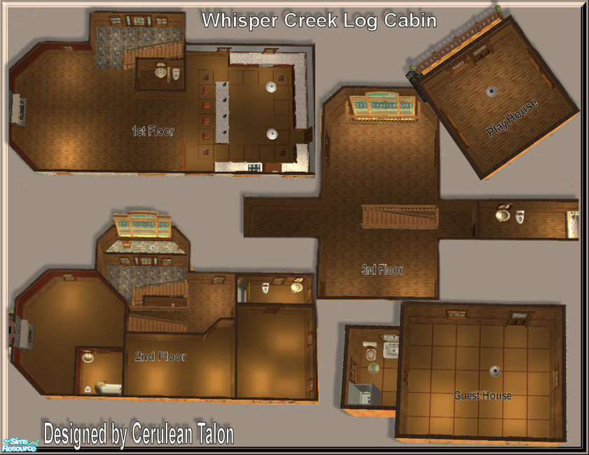The Sims Resource - Whisper Creek Log Cabin