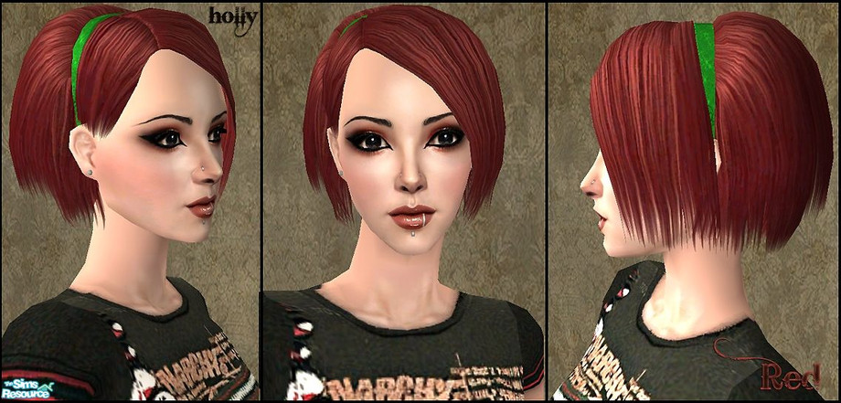 The Sims Resource | Short Hair - Red