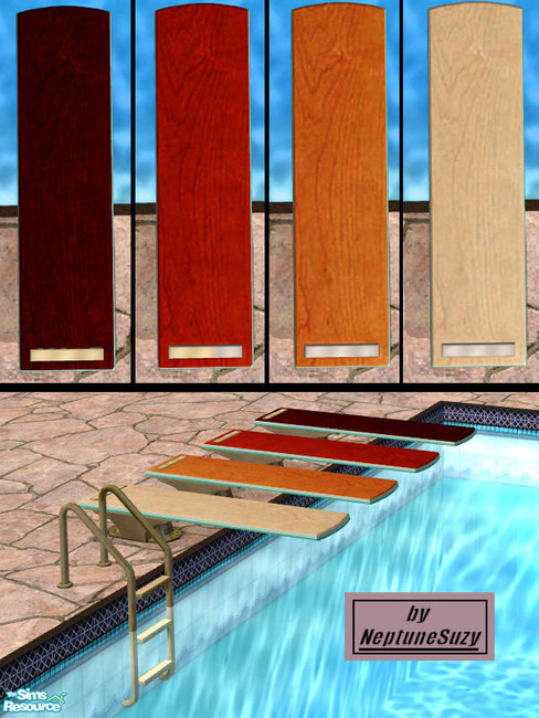 The Sims Resource - NSC Pool Ladder and Diving Boards Set