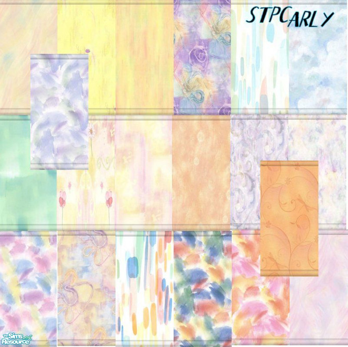 The Sims Resource - Watercolor Designs