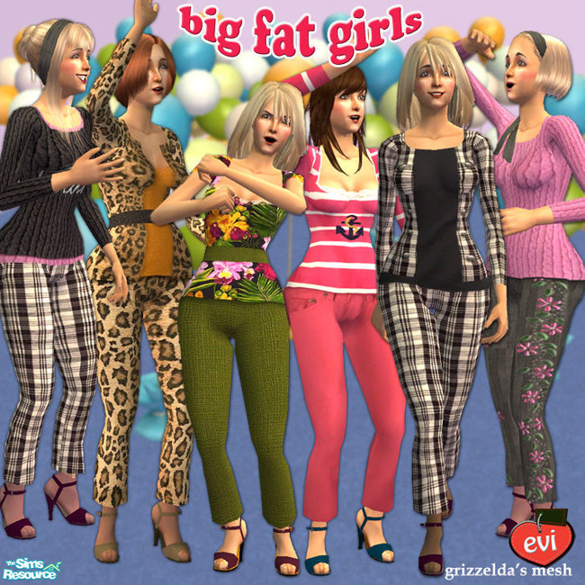 The Sims Resource - evi Big Fat Girls!