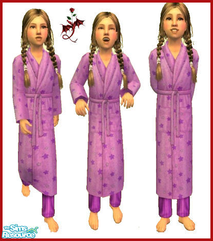 The Sims Resource - Bath Robe - Purple