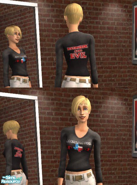 The Sims Resource - Drowning Pool Shirt 2
