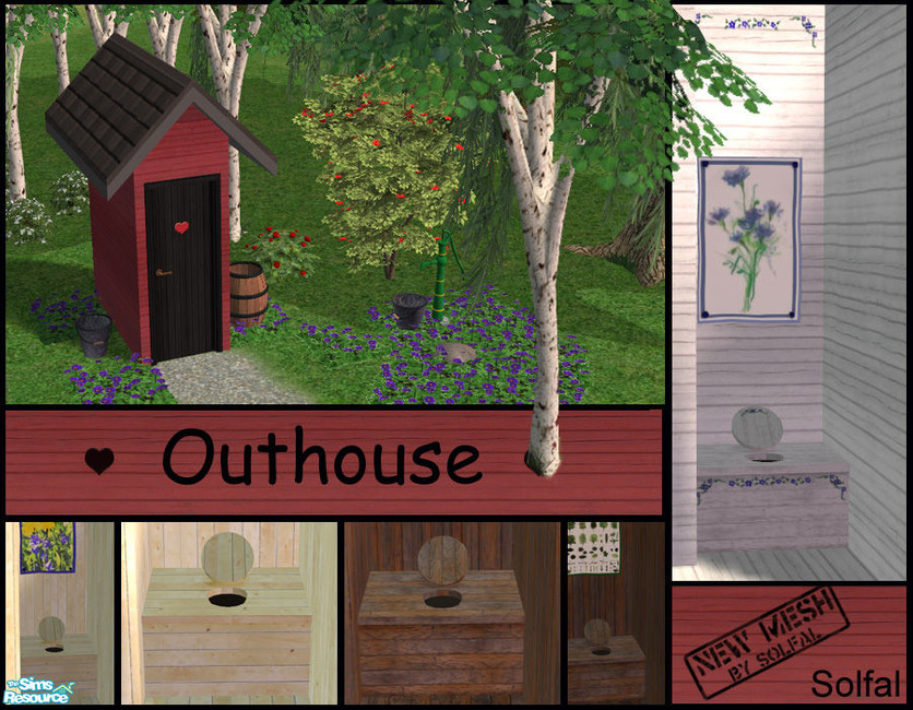 The Sims Resource - Outhouse