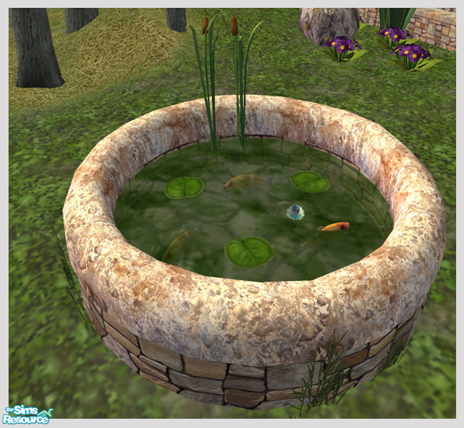 The Sims Resource | Rustic Stone Garden - Pond Fish - 03
