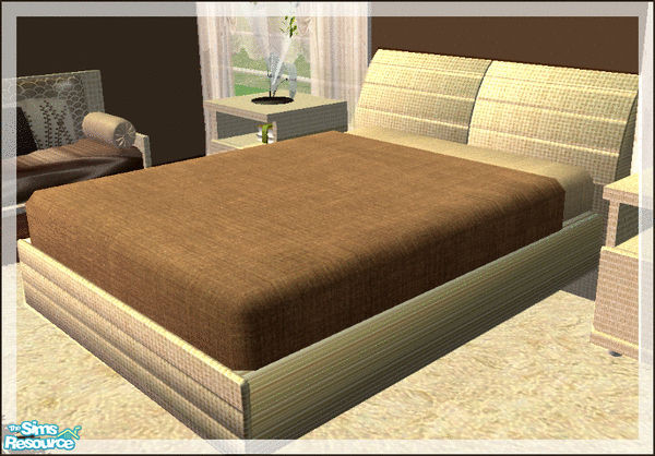 The Sims Resource | Romantica Bedroom in cream - bed