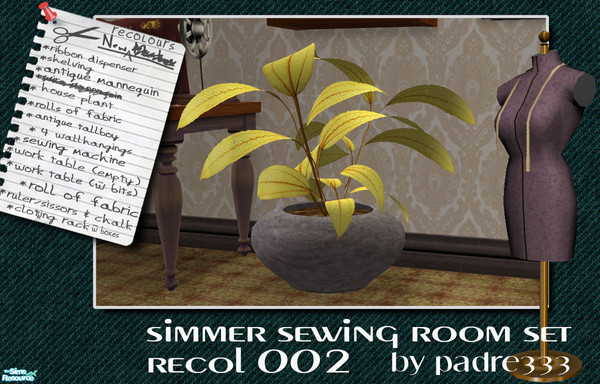 The Sims Resource - Simmer Sewing Recol002 - house plant