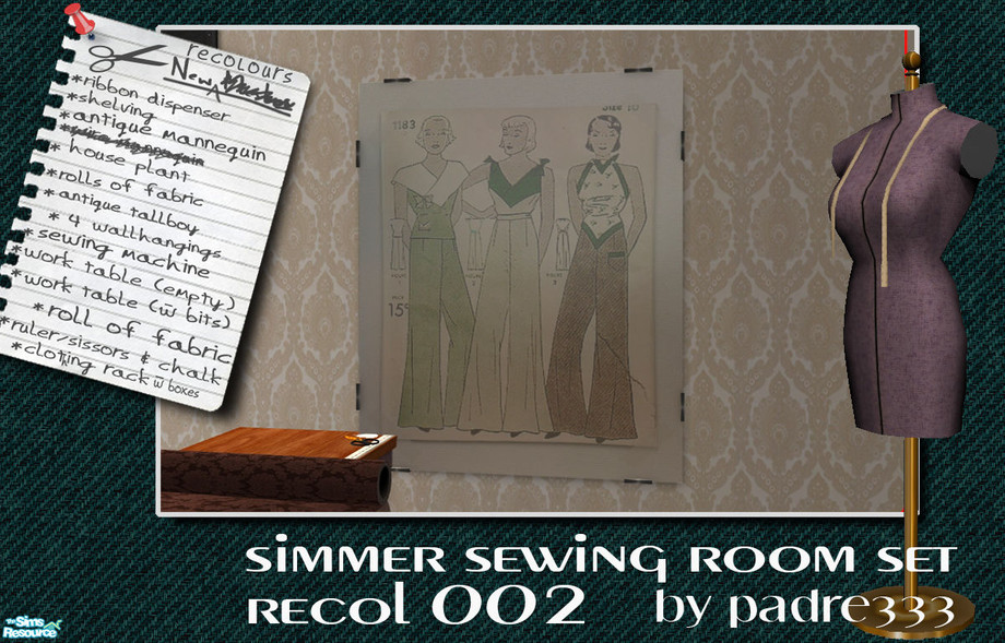The Sims Resource - Simmer Sewing Recol002 - pic04