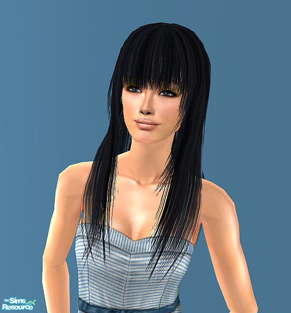 The Sims Resource | Brittany Hair - Raven