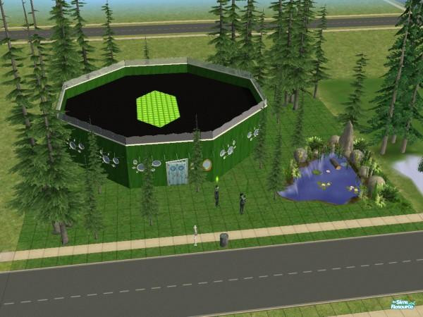 The Sims Resource - Screenshot - Is it a house or a UFO?