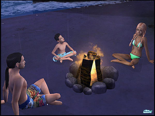 The Sims Resource | Screenshot - Campfire!
