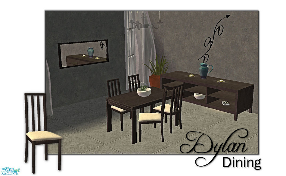The Sims Resource - Dylan Dining Set