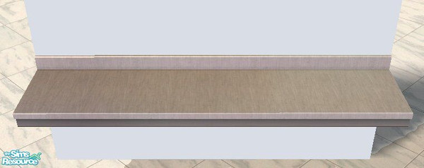 The Sims Resource - Brushed Steel Locker Room Counter