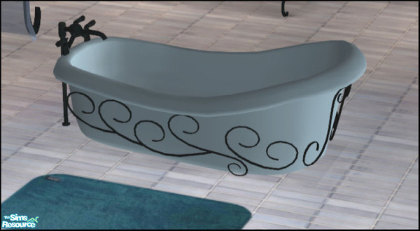 The Sims Resource | Romance Bathroom -Blue - Bath