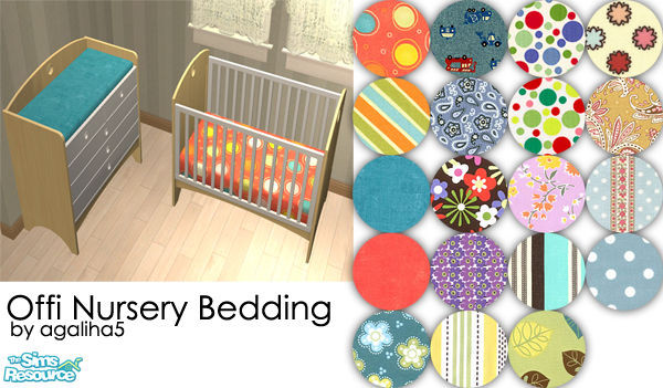 The Sims Resource | Offi Nursery Bedding Recolors