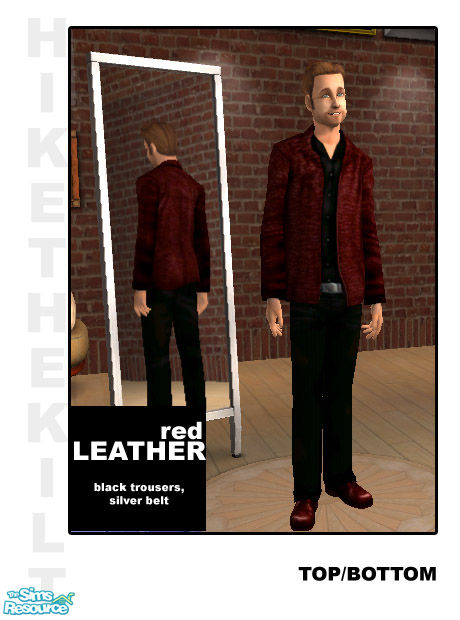 The Sims Resource | Red leather