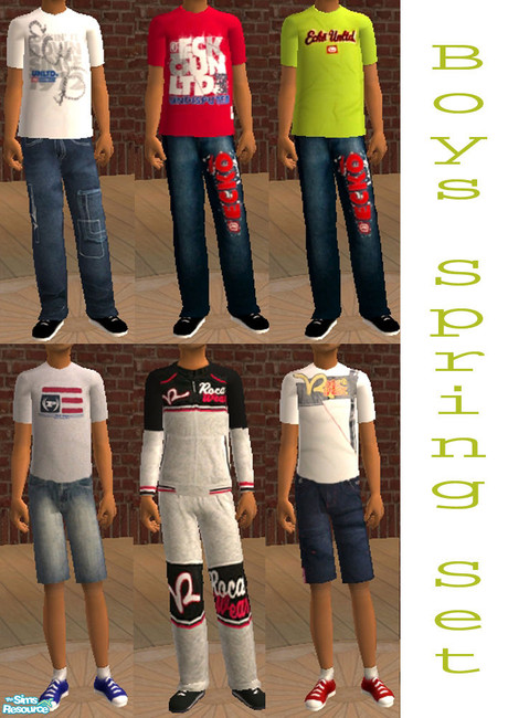 The Sims Resource - Boys Spring Designer Set