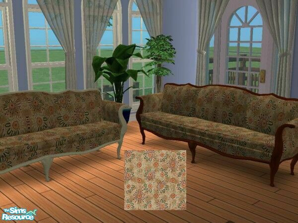 The Sims Resource | Colonial Sofa recolors set 005