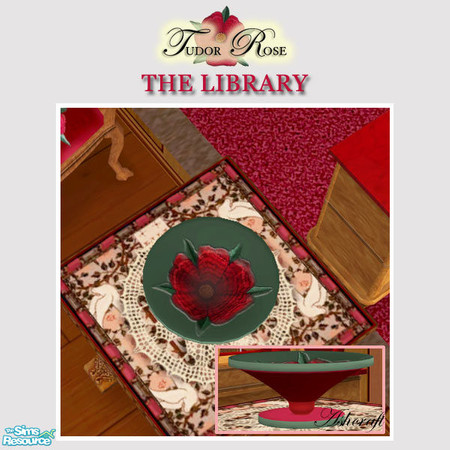 The Sims Resource - Tudor Rose Library Deco Bowl