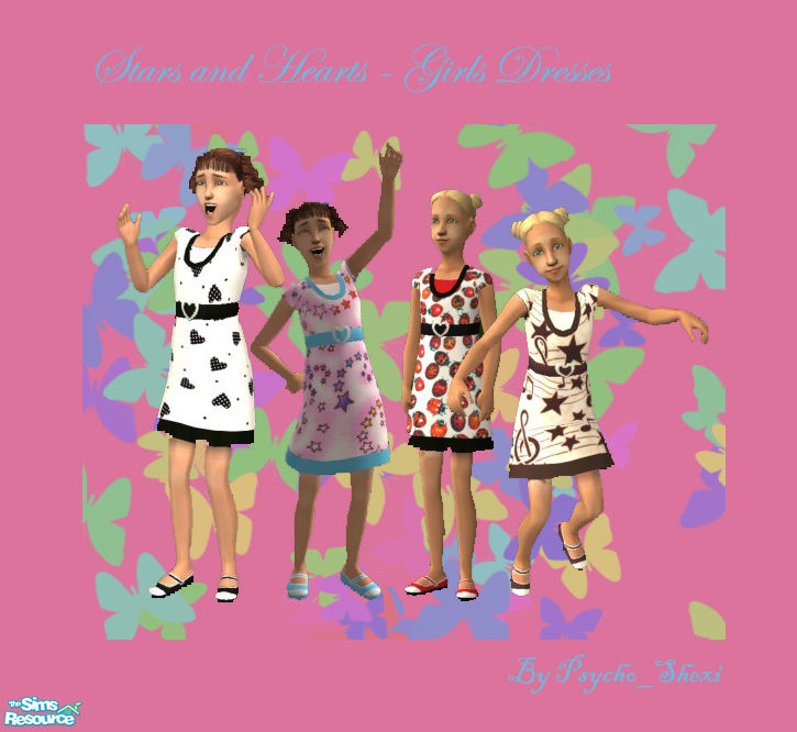 The Sims Resource - Pretty Girls Dresses