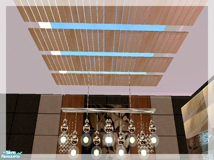 The Sims Resource - Vivalto Dining and recolors - Ceiling beams in ...