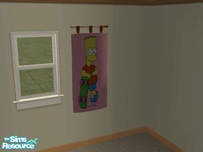 The Sims Resource | The Simpsons Wall Hanging